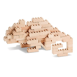 Eco-Bricks 3 in 1 Builds Reptiles - Earth-Friendly Kids Building Blocks - Create 3 Different Reptiles - Chameleon, Snake, Alligator