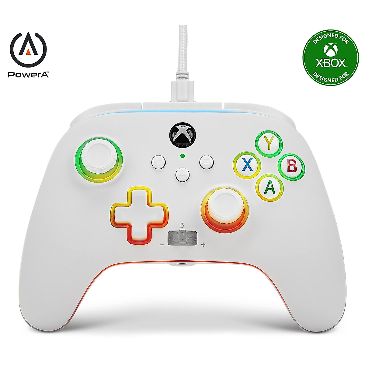PowerA Spectra Infinity Enhanced Wired Controller for Xbox Series X|S - White (Amazon Exclusive), gamepad, video gaming controller, works with Xbox One and Windows 10/11, officially licensed