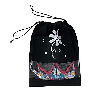 Old Navy Women Beach Summer Casual Flip Flop Sandals (9 Watermelon Print & Black Flip Flops) with Dust Cover