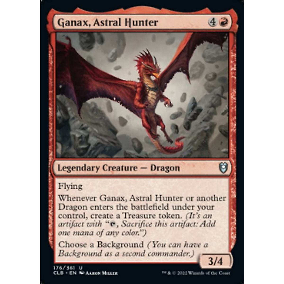 Magic: the Gathering - Ganax, Astral Hunter (176) - Foil - Battle for Baldur's Gate