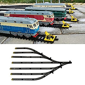 SM SunniMix 34Pcs Model Railway Track 1/87 for Train Railway Layout Architecture Model