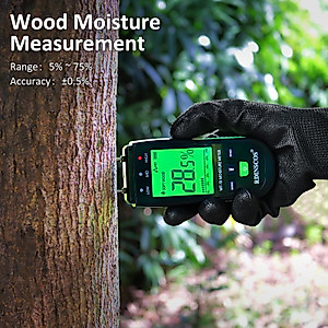 Wood Moisture Meter for Wood, Like Hardwood and Softwood Pin Moisture Tester
