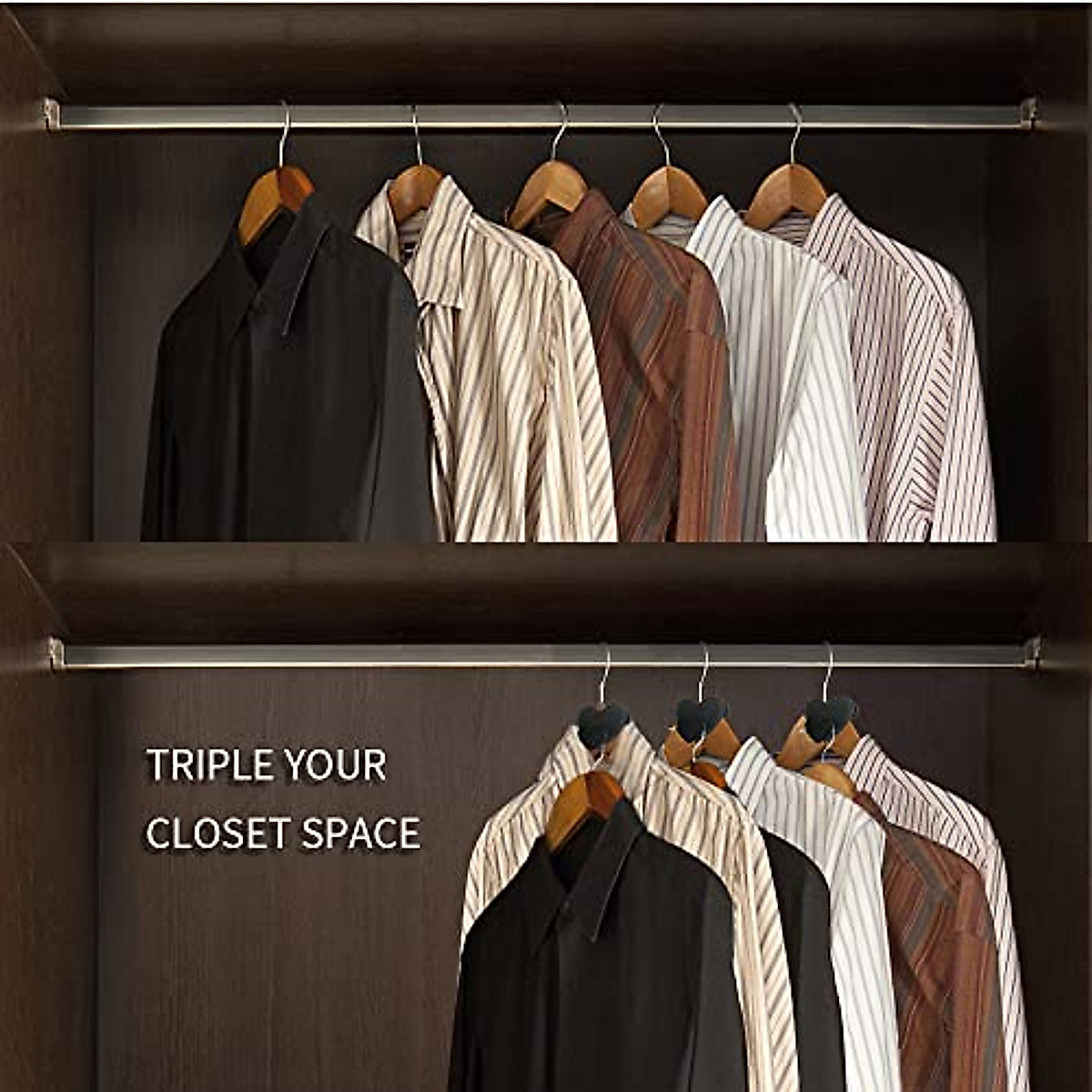 Clothes Hanger Connector Hooks, Space Saving Hanger Hooks for Organizer Closet, 18 PCS Heavy Duty Cascading Hangers