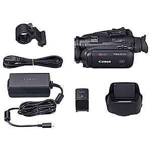 Canon VIXIA HF G70 Camcorder 1/2.3” 4K UHD CMOS Sensor 20x Optical Zoom, 800x Digital Zoom, Image Stabilization, HDMI, USB Live Streaming, Time Stamp On-Screen Display Recording