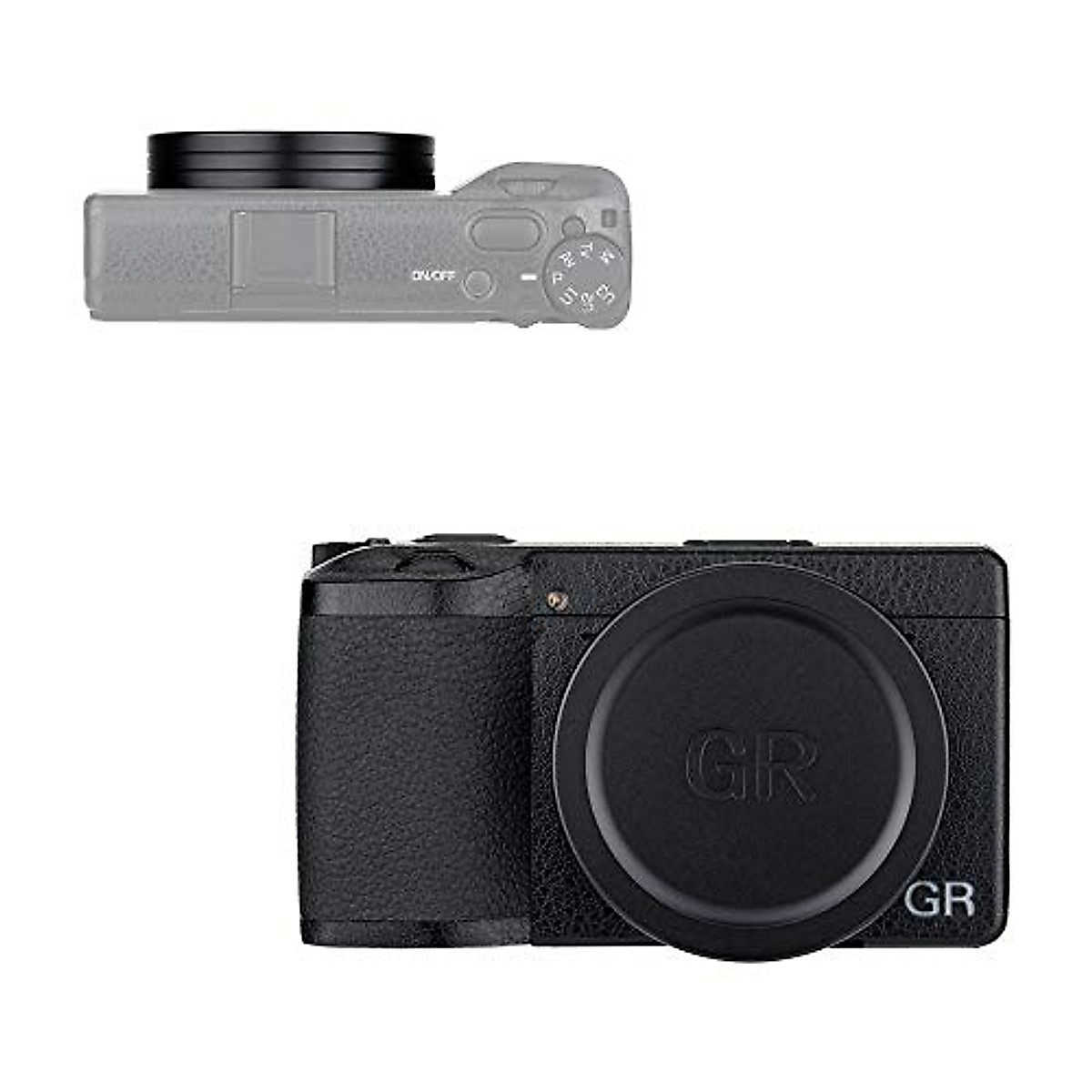JJC Aluminum Lens Cap Cover Protector for Ricoh GR IIIx GRIIIx GR III GRIII GR II GRII with Soft EVA Interior -Black