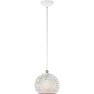 Livex Lighting 49181-03 1 Light White Pendant