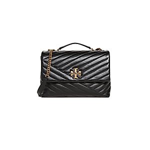 Tory Burch Women's Kira Chevron Convertible Shoulder Bag, Tempranillo, Brown, One Size