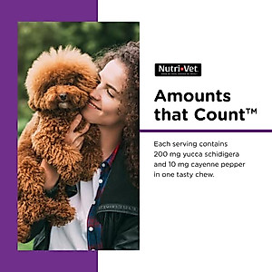 Nutri-Vet Nasty Habit Chewable Tablets for Dogs | Helps Stop Puppies and Dogs from Eating their Own Stool | 120 Count