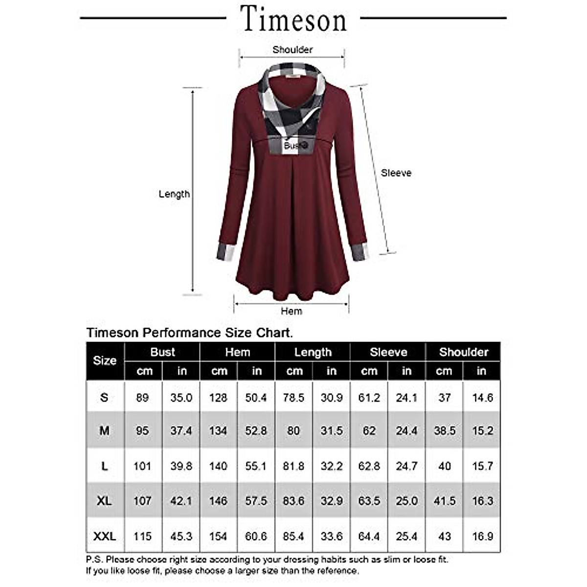Timeson Winter Tunic Tops,V Neck Cotton Long Tunics for Leggings Ladies Long Sleeve Sweaters Loose Thick Button Sweatshirts Knit A Line Winter Leggings Shirts Fall Fleece Tops Carbon Gray X-Large
