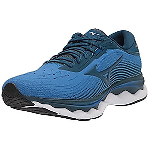 Mizuno mens Wave Sky 5 Running Shoe, Imperial Blue-sea, 11.5 US