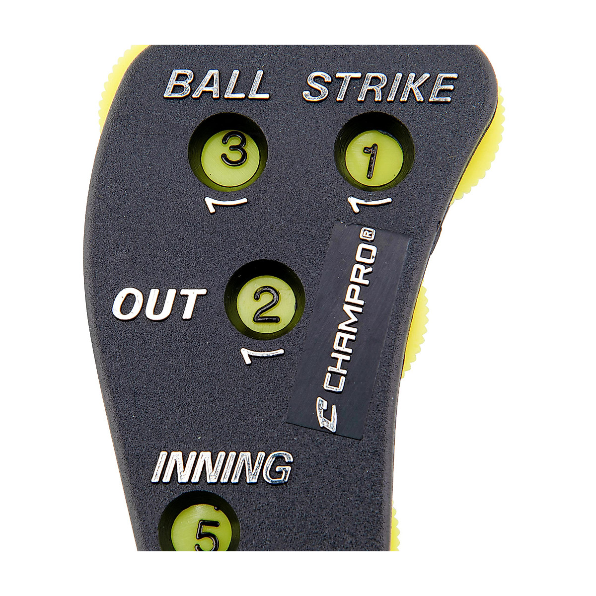 Champro Umpire Indicator, 4 Dial (Black/Optic Yellow)