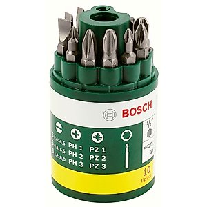 Bosch 2607019454 Screwdriver Bit Set 10 Pcs