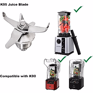 CRANDDI Replacement Blade Assembly for K90 K95, 6 leaf 3 Layer Stainless Blade