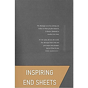 The Message Deluxe Gift Bible (Leather-Look, Brown/Saddle Tan): The Bible in Contemporary Language