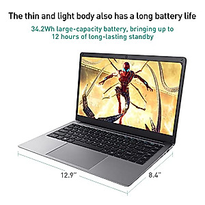 ECOHERO Newest 2023 Windows 11 Laptop, 6GB RAM 128GB SSD Storage, 14.1-inch HD Display, Intel Celeron J4005 Dual-Core Processor Up to 2.7GHz, Ultra Slim Laptops Computers, Webcam, 2.4G WiFi and BT4.0