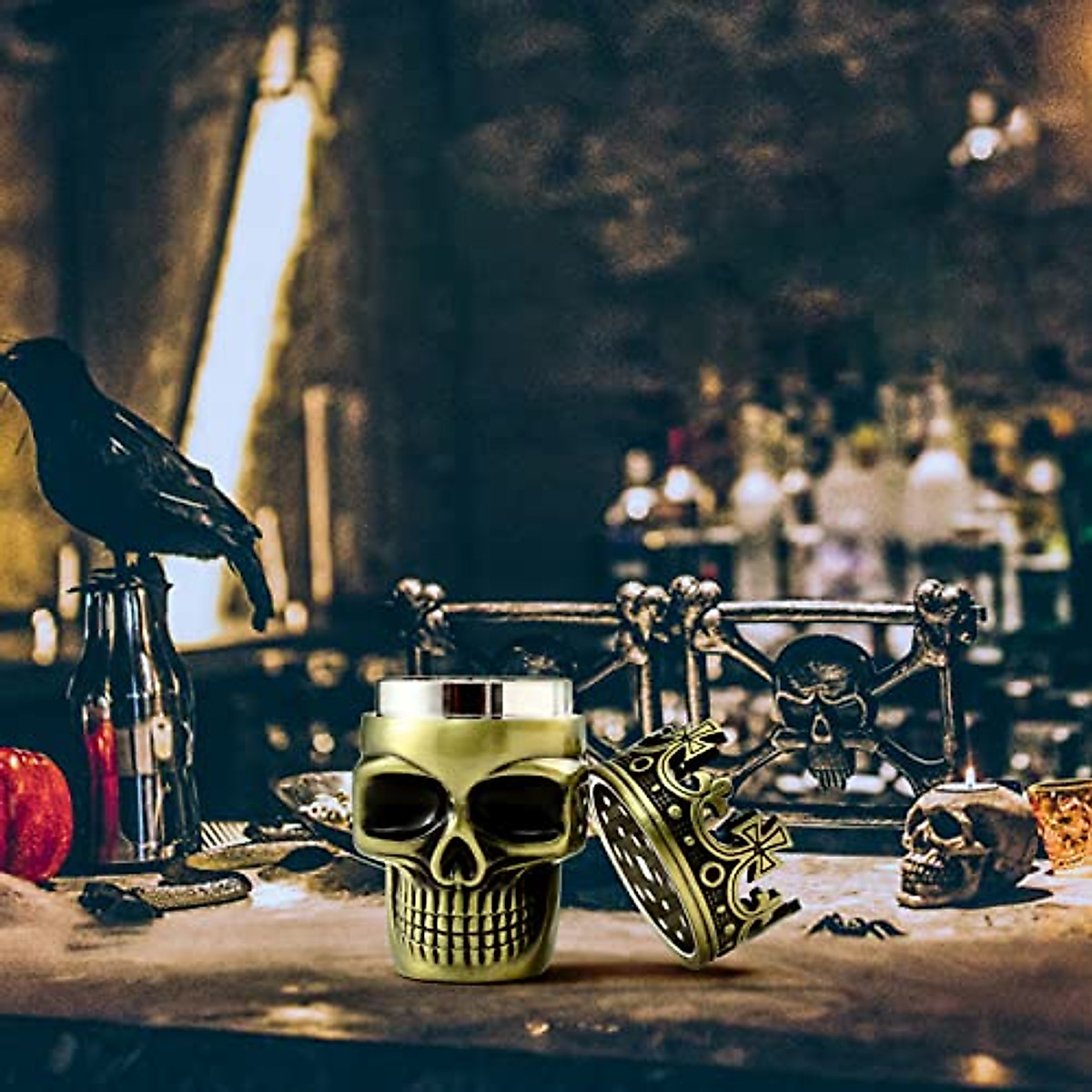 VICKYDGE Skull Grinder, Spice Grinder Gift, 1.7 Inch