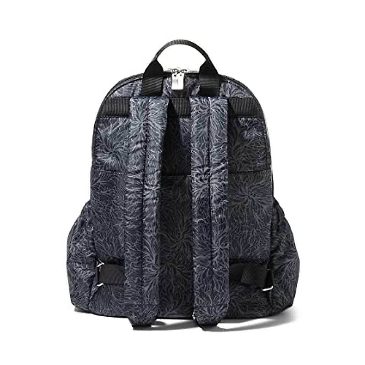 Baggallini On The Go Laptop Backpack Midnight Blossom Print One Size