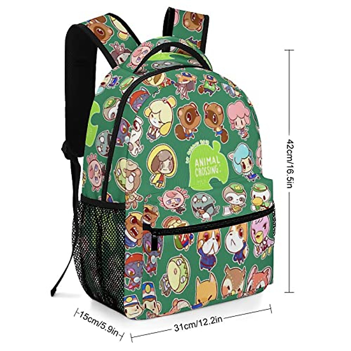 Rwillppycfei Unisex Adult Backpack Animal Cute Crossing Bag Durable Daypack Creative Casual Daypack Classical Basic Business Daypack