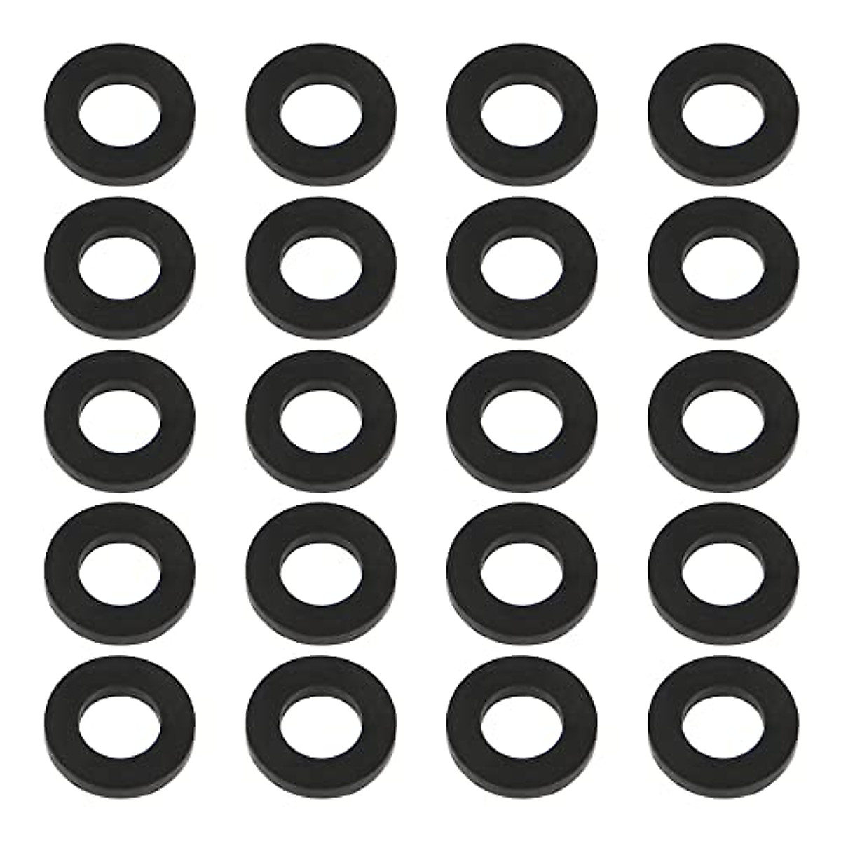 Hicello 20Pcs Propane O-Ring Rubber Washers Propane Gas Adapter Accessories Soft Rubber Pipe Connector Replacement Parts Gas Leakage Prevent 0.716" Out Diameter 0.393" Inner Diameter