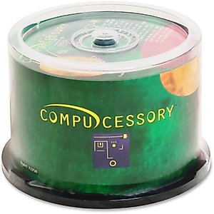 CCS72250 - Compucessory CD Recordable Media - CD-R - 52x - 700 MB - 50 Pack Spindle