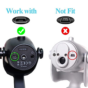 TONIWA 10 Ft Micro USB Cable for Blue Yeti Nano, Yeti X USB Microphone Mic Replacement Cables Cord