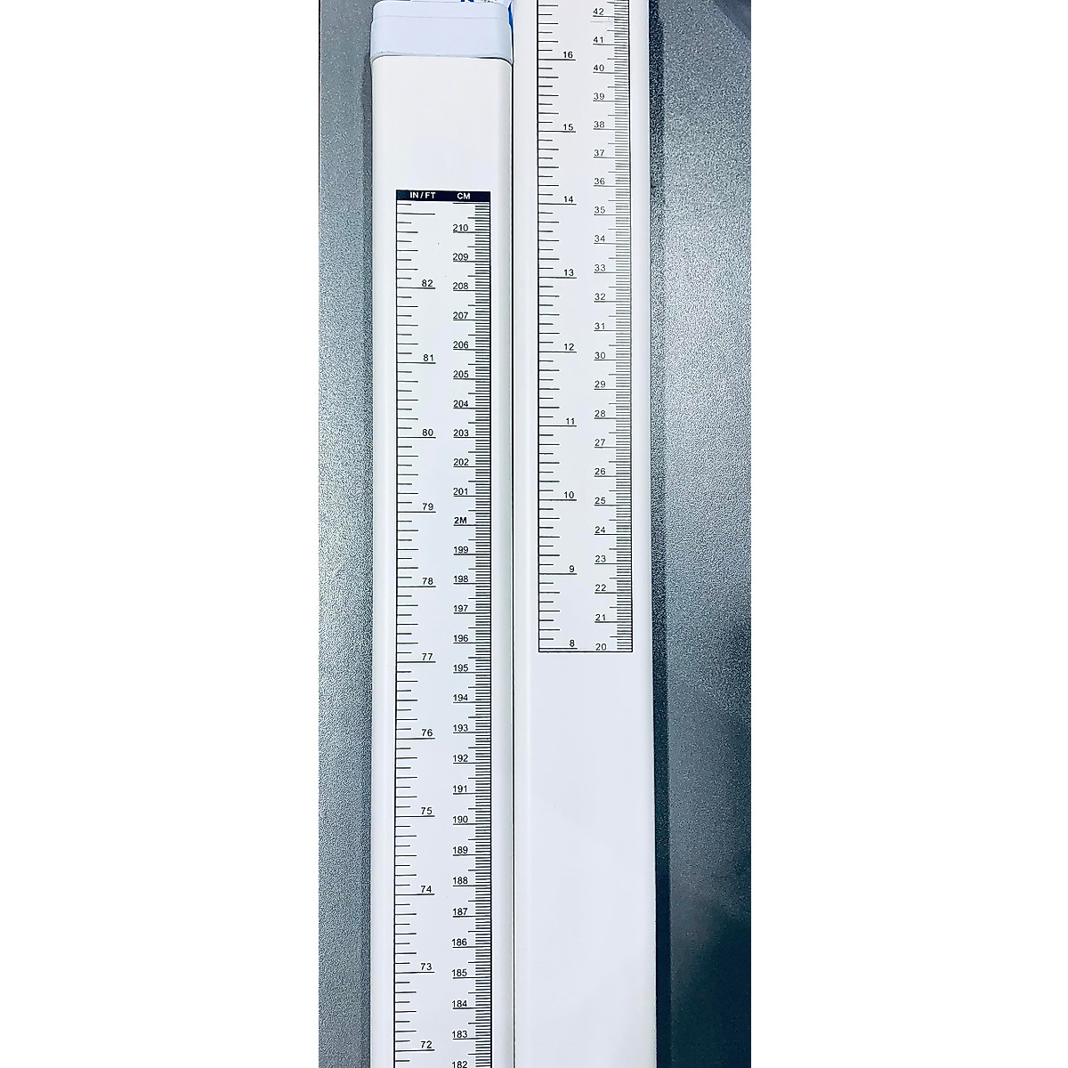Aluminum Alloy Height Measurement,Adult Child Height Measure,Portable Height Measuring Rod 8-82 inch/20-210 cm/Unit with cm & inch,for Home,Office,Gym,Medical Examination,Medical