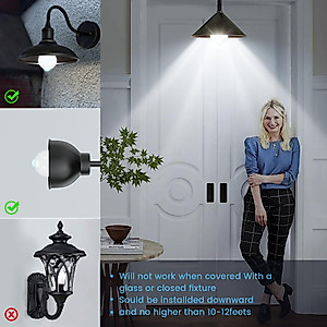 Motion Sensor Light Bulbs, 13W (100Watt Equivalent), Motion Activated Dusk to Dawn Security LED Bulb, 5000K Daylight, Energy-Efficient, for Indoor and Outdoor Lighting, Porch, Stairs, Hallway 1Pack