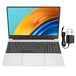 FOTABPYTI 15.6 Inch Laptop HD Screen Mini Laptop 100-240V 1920x1080 IPS with Fingerprint Numeric Keypad for Office (16+1TB US Plug)