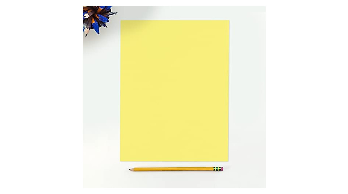 LUXPaper Pastel Canary Yellow 60lb Letter Size Paper