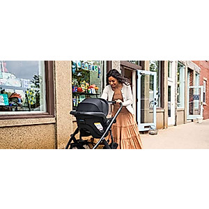 Vista V2 Stroller - NOA (Navy/Carbon/Saddle Leather) + MESA V2 Infant Car Seat - Jake (Charcoal)