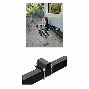 RV Bumper Bike Cargo Carrier 2" Hitch Receiver Adapter Rear Mount 4" Square Bump