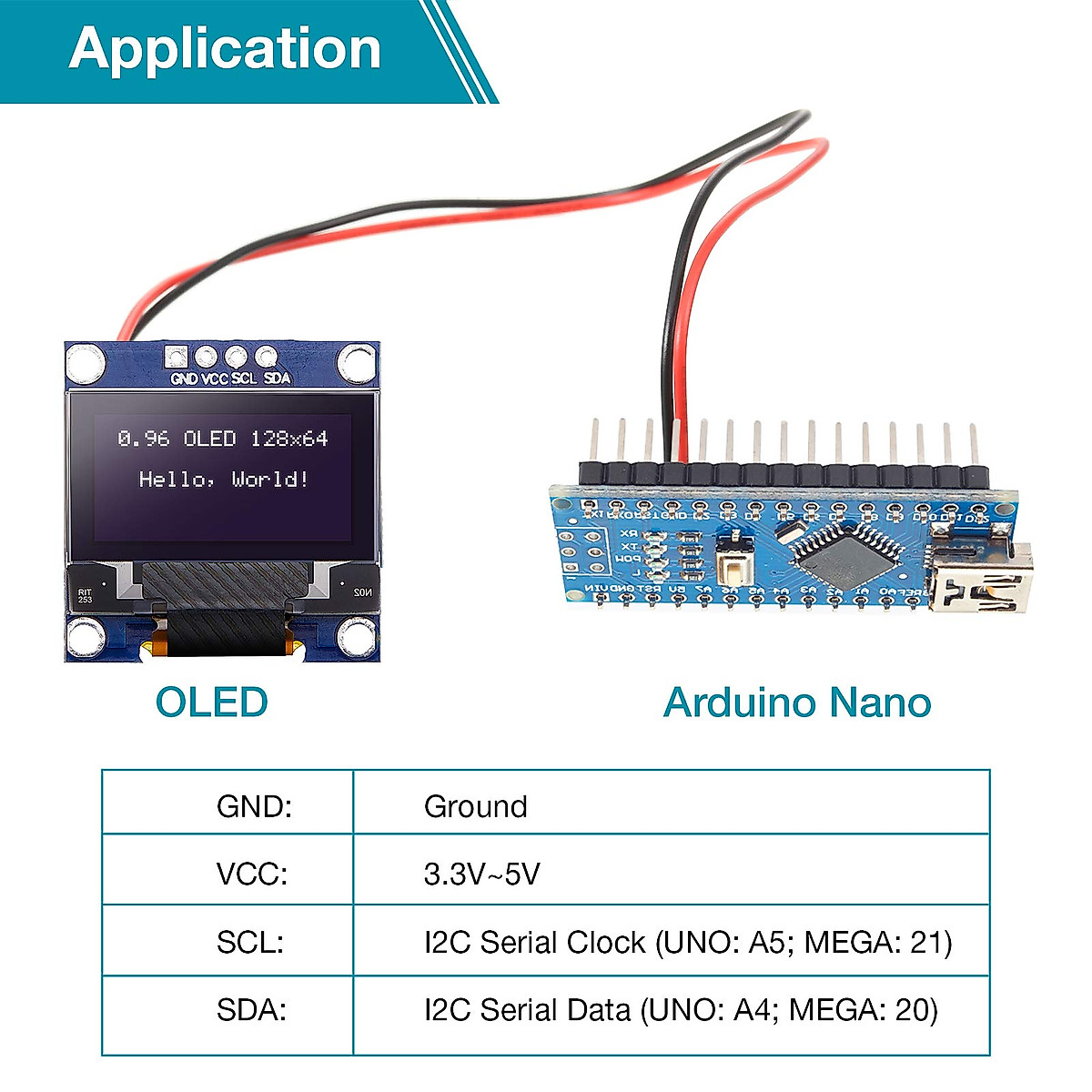 Frienda 10 Pieces I2C OLED Display Module OLED Screen Driver IIC I2C Tabellone Seriale con Display Auto-Luminoso Compatible with Arduino/Raspberry PI(White)