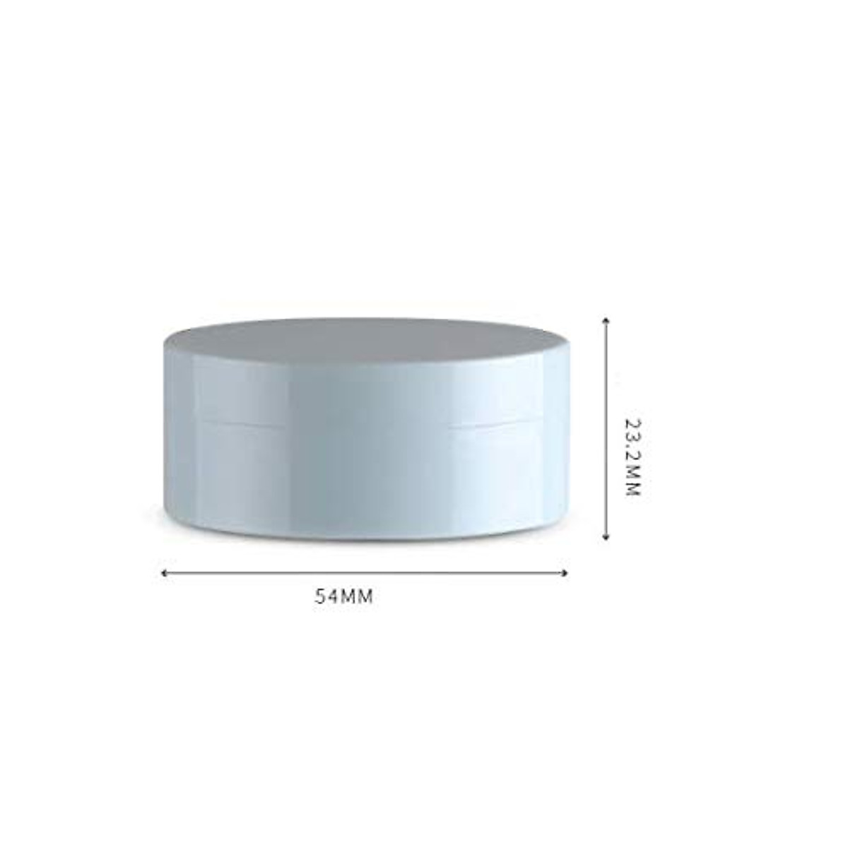 DNHCLL 3PCS 5ml High-grade Empty powder box,Travel Portable Plastic Empty Powder Case Make-up Loose Powder Puff Box Container With Sifter and Lids(Pink,Blue and Green)