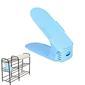 Shoe Slots Organizer | ustable Double Layer Storage Shoe Organizer Holder,Shoe Rack Holder 3-Level for Closet Organization Adj