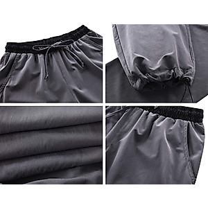 Nonwe Women's Quick Dry Hiking Camping Pants with Elastic Waist Green S/29 Inseam