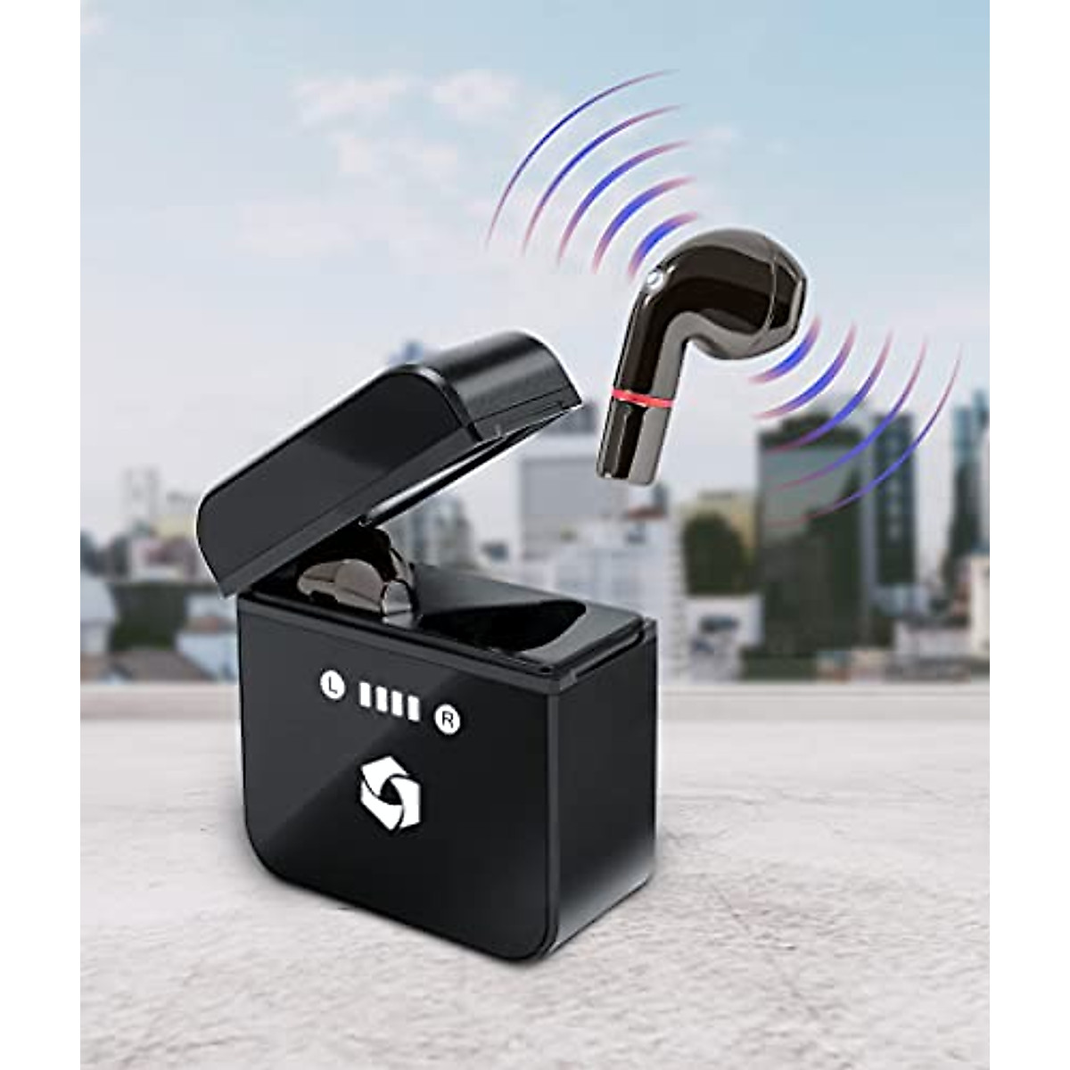 Rosewill RW-T52 Bluetooth True Wireless Earbuds with Built-in Microphone, Fast Charge Case and LED Battery Indicator | 4 Hours of Continuous Playtime Per Charge