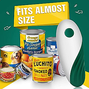 Electric Can Opener, Simple Open Cans with One Touch - Smooth Edge Automatic Kitchen Gadget for Seniors with Arthritis, Food-Safe and Battery Operated Handheld Can Opener Fits All Can Sizes
