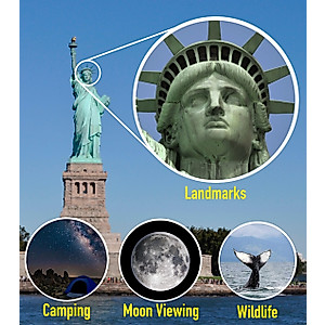 SpectrumOI Telescope for Kids, Telescope for Adults Astronomy Gifts, Telescope for Kids 8-12 - Premium Refractor Telescope 70mm Aperture with Carry Bag and Phone Holder