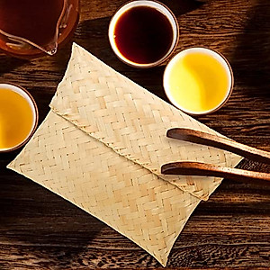 Alipis Bamboo Sticky Rice Basket Bamboo Pillow Candy Box Treat Packing Boxes Party Favors Boxes Sticky Rice Basket Snack Storage Basket Tea Container for Wedding Party Mothers Day Gift L