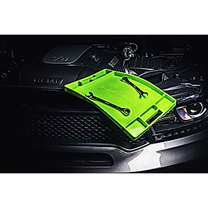 Gripty (Duo-Pack) | PREMIUM Silicone Tool Tray | Flexible | Multi Purpose Mat | Portable Tool Box Organizer | No Magnets | Easy Clean Up | (ORIGINAL Green)