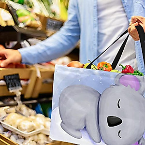 Reusable Shopping Basket Koala Portable Folding Picnic Grocery Bags Laundry Basket Shopping Tote Bag