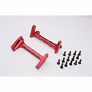 GPM for Vaterra K5 Blazer Ascender Upgrade Parts Aluminum Servo Mount - 2Pcs Set Red