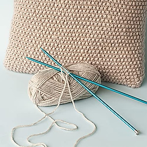 Boye Anodized Aluminum Straight Knitting Needle Set, US Sizes 8, 9, 10, Multicolor