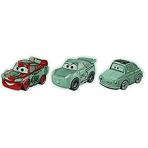 Disney Car Toys Mini Racers Vehicles, 3 Pack - McQueen, Luigi, Cruz Storm Exclusive