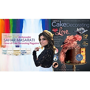 BAKELL Flower Passion Tinker Dust Edible Glitter, 5g Jar Color Set | Includes Our Beautiful Deep Pink, Deep Purple, Ivory & Leaf Green | Kosher Certified | 100% Edible Glitter