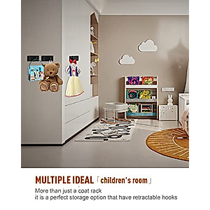 MrsJeggy 2 Pack Waterproof Folding Hideaway Coat Hooks，Retractable Hook，Space-Saving Hanger，Coat Hooks Wall Mounted，Aluminum Heavy Duty Wall Hooks，Wall Mounted Folding Coat Rack for Hat，Towel，Bag，Key