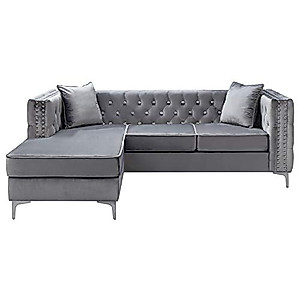 Glory Furniture Sofa Chaise, GRAY