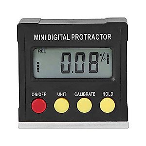 Carrfan Horizontal Angle Gauge, Digital Protractor, Inclinometer, Electronic Level Box with Magnetic Base Measuring Tools for Carpentry, Building, Automobile