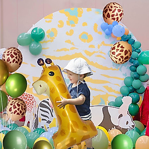 Giraffe Wild One Balloons Safari Animals Ballon 40 Inches Jungle Number 1 Balloons for First Birthday Farm Animal 1st Balloon Party Decorations Supplies Giraffe Baby Large 1 Decor 13Pcs