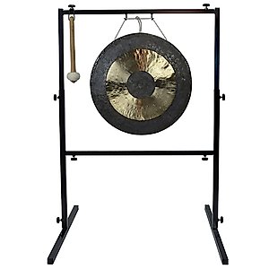 The Gong Shop 24” Chau Gong - Includes Adjustable Gong Stand & Mallet/Authentic Chinese Chau Gong/Great for Sound Healing, Home, or Office